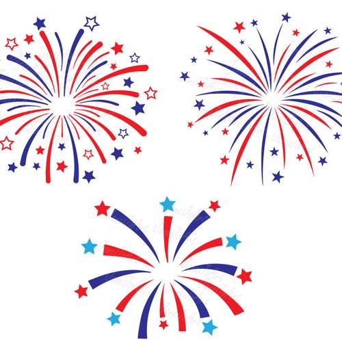 Fireworks SVG 4th of July Svg USA Firework Svg America - Etsy