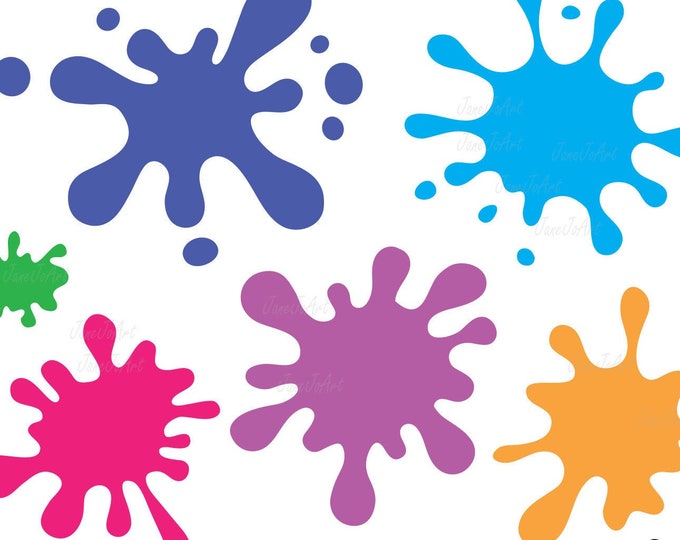 Paint Splatter Svg Paint Splats Svg, Clipart,vector,splatter Svg File ...