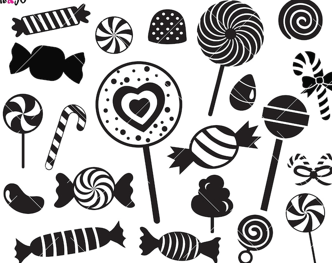 21 Candy SVG Bundlecandy Vector Candy Clipartcircut Cutting - Etsy