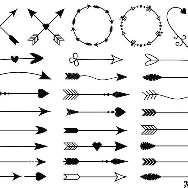 Arrow Clipart - Etsy