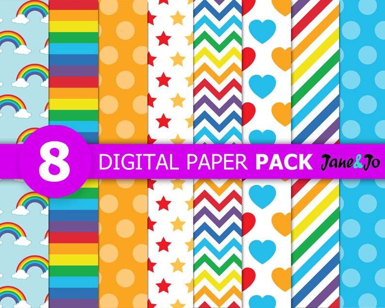 60 Rainbow Clipart,digital Rainbow Clip Art,cloud Clipart,sky Clipart ...