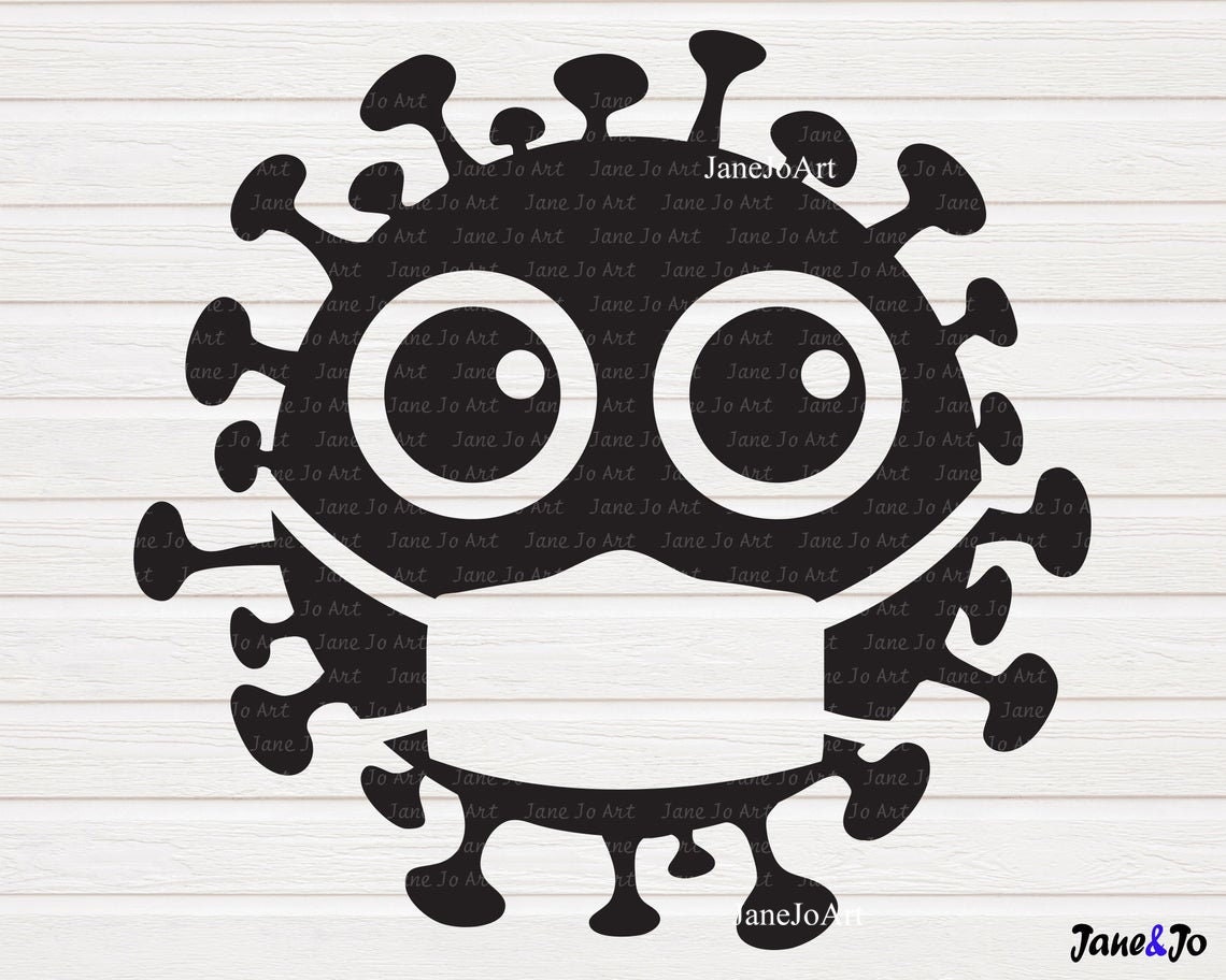 Virus SVG Social Distancing Svg Quarantine SVG virus With - Etsy