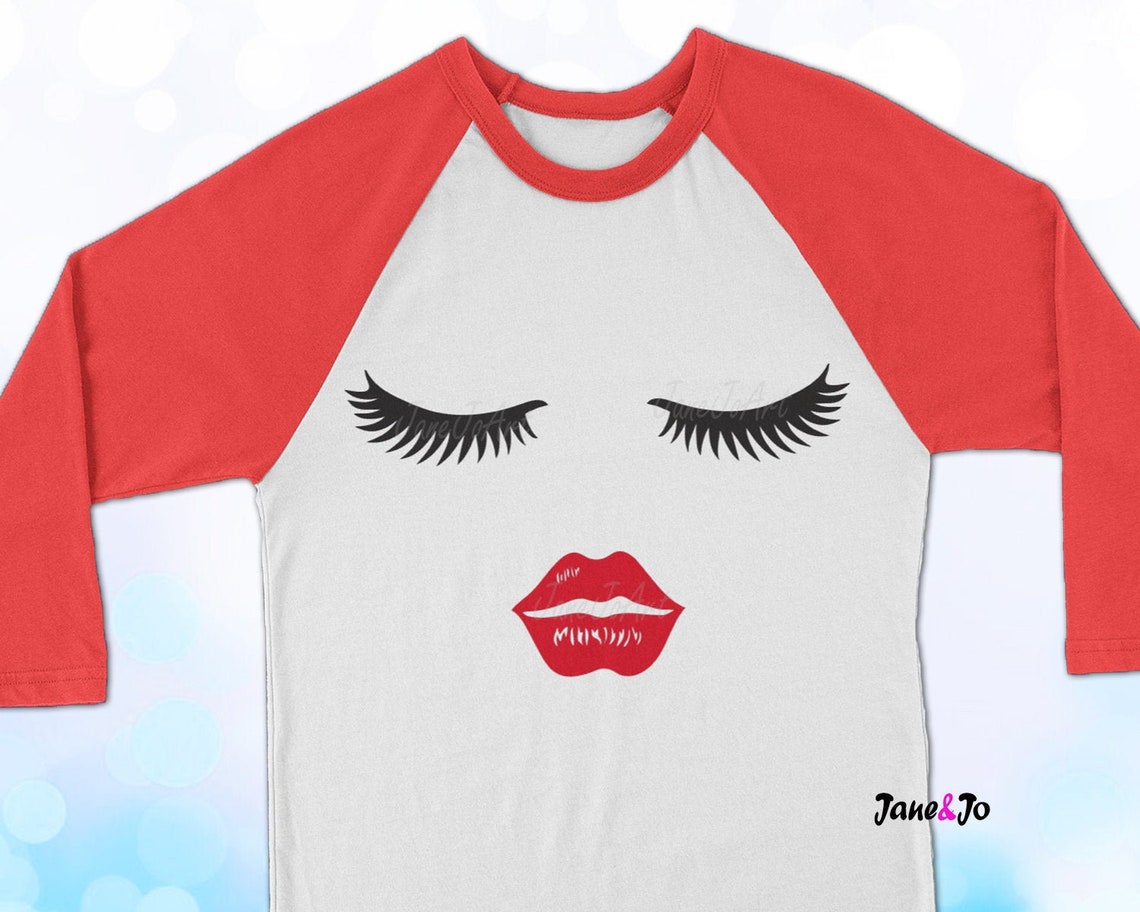 SEXY Face SVG Lip Face Eyelashes Svgkiss Svg Shirt Svgface - Etsy