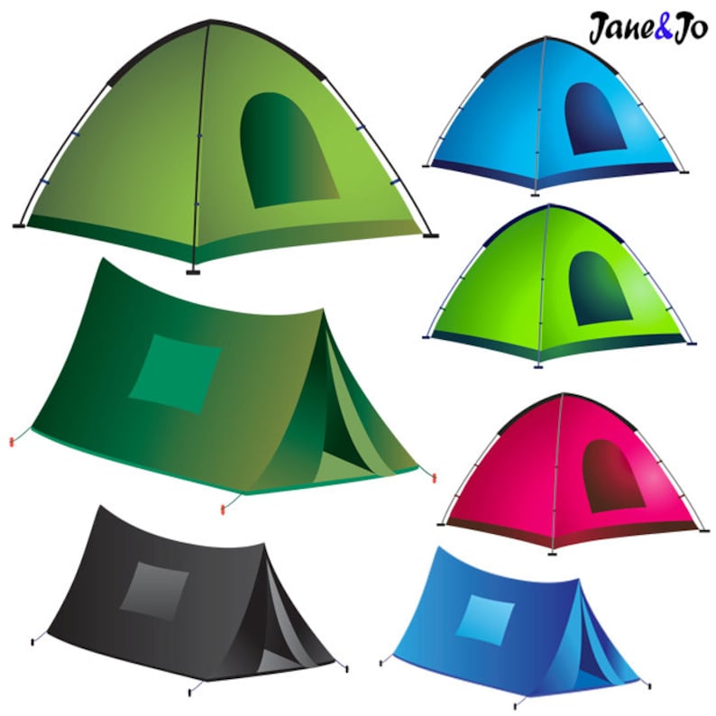 Camping Clipart , Camping Party Clipart ,glamping Camp Clip Art, Camp ...