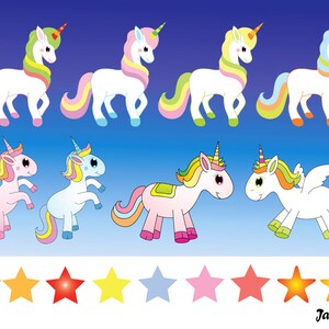 Sale! Unicorn Clipart,rainbow Unicorn,unicorn Graphics Uincorn Clipart ...