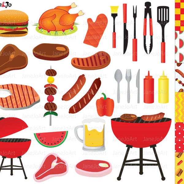 Bbq Clipart - Etsy