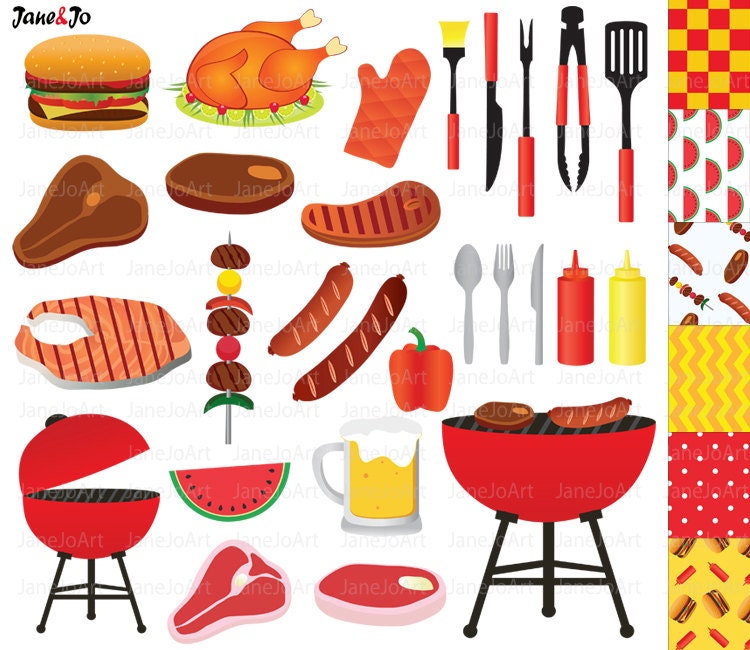 Grilling Food Clipart