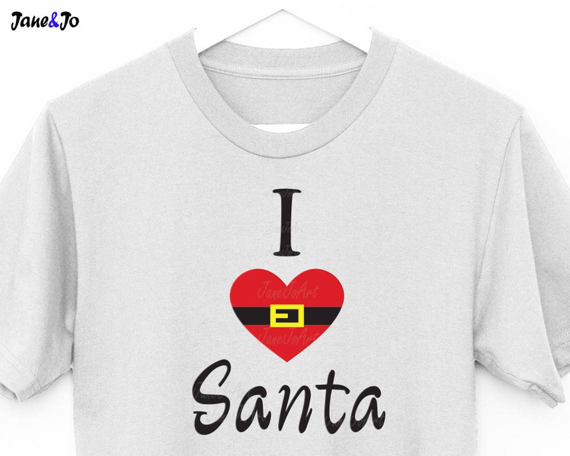 I Heart Santa SVG Christmas SVG Santa Svg I Love Santa - Etsy