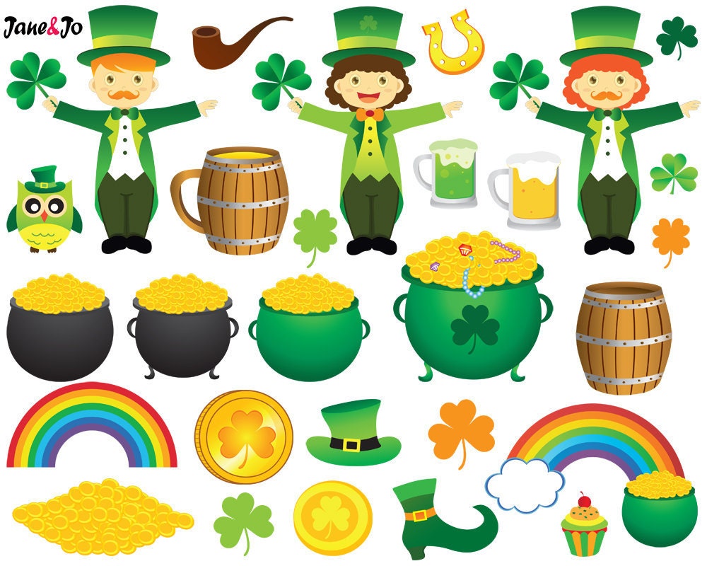 St. Patrick's Day Clipartst Patricks Day Clipart Clip - Etsy