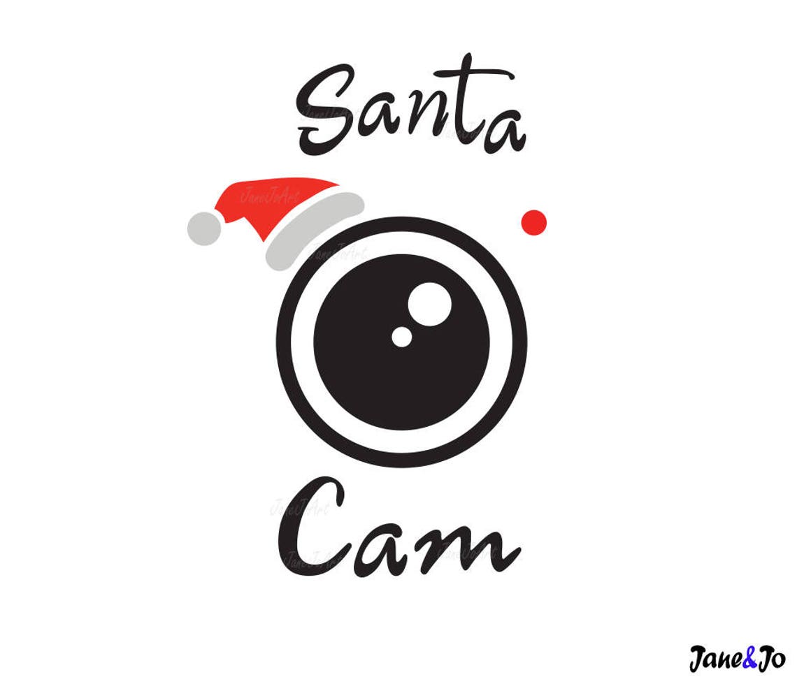SANTA CAM SVG Files Christmas Cam Svg Christmas Ornament - Etsy