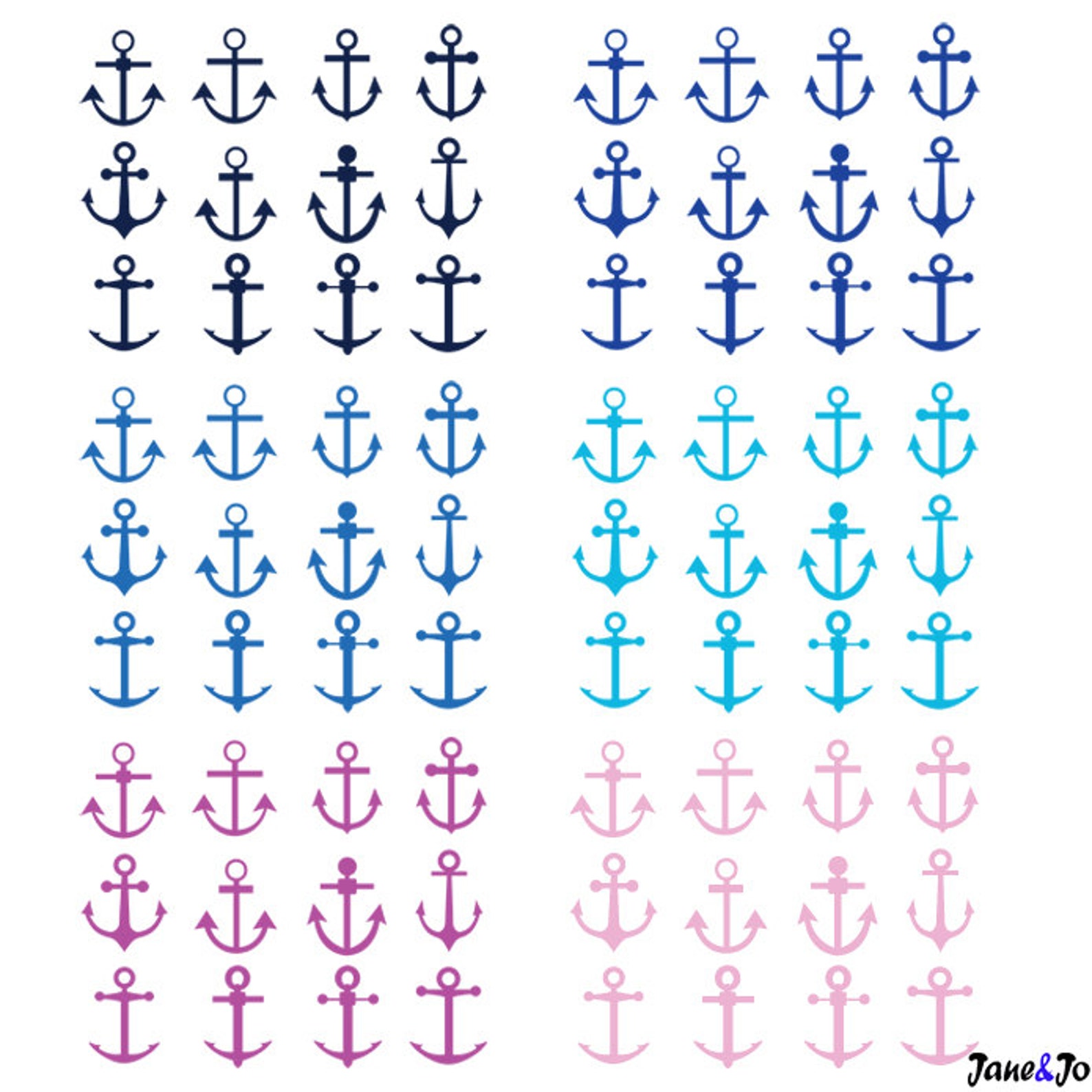 Anchor Clipart,anchor Cliparts,anchors Digital Clipart,sea Clipart ...