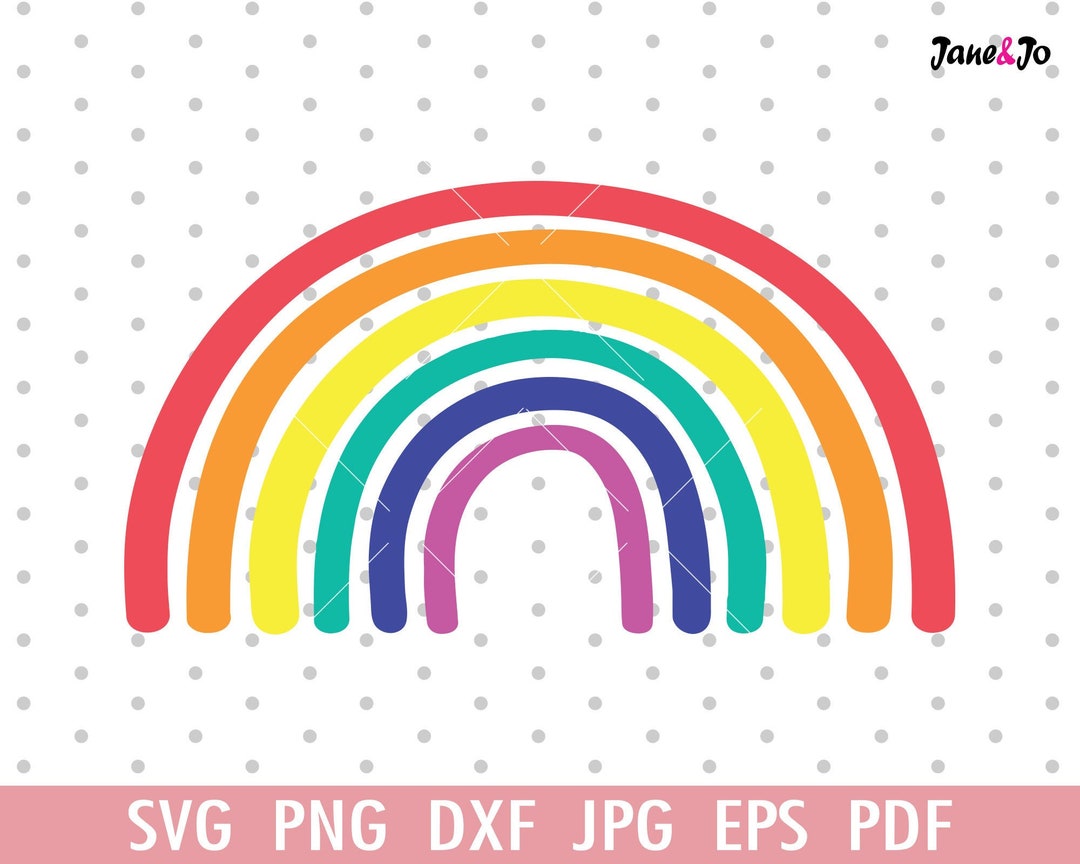 Rainbow SVG, Rainbow Clipart, Rainbow Pastel Cute Sky Svg Rainbow PNG ...