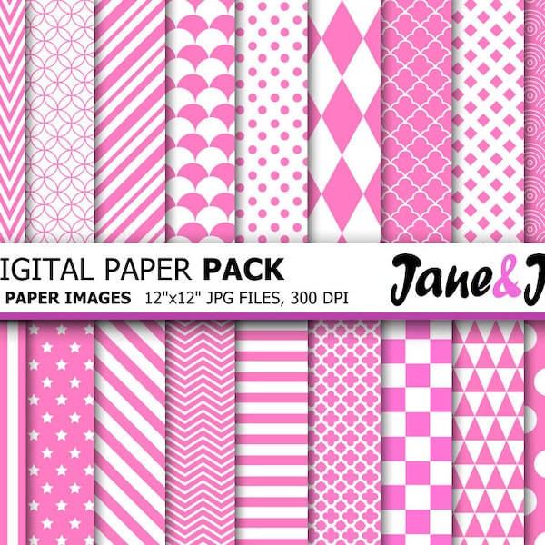 Stripe Digital Paper - Etsy