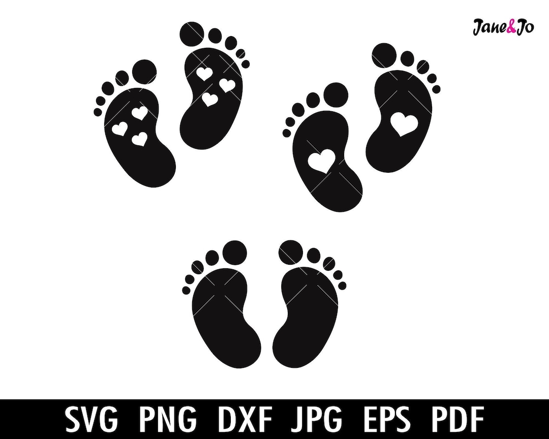 Footprints SVG Footprints in the Sand Svg Baby Footprint Svg Footprints ...