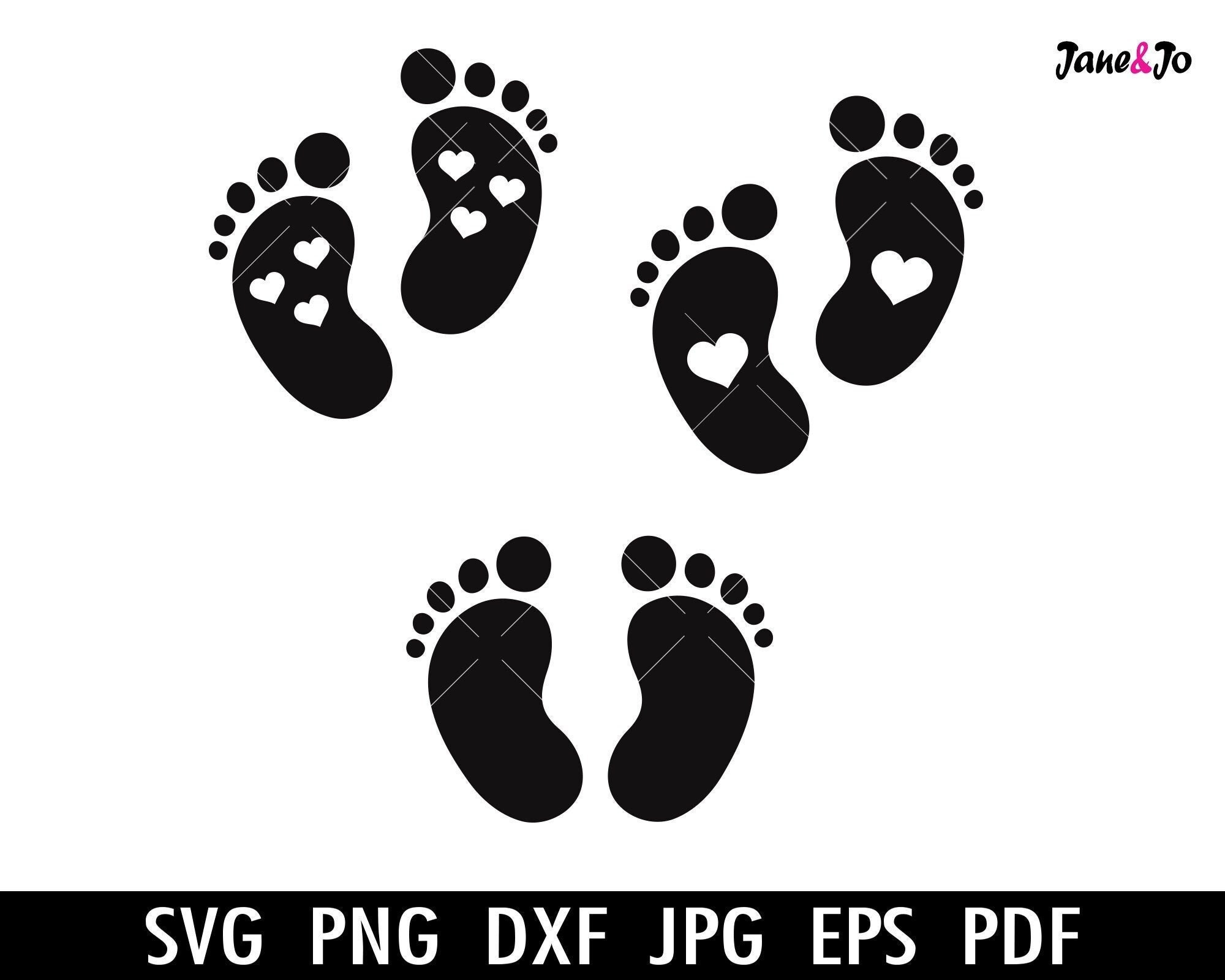 Footprints SVG Footprints in the Sand Svg Baby Footprint Svg - Etsy Canada