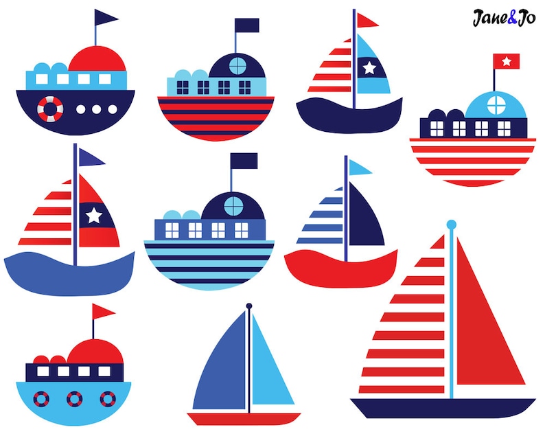Nautical Clipart Nautical Clipart Anchor Clip - Etsy