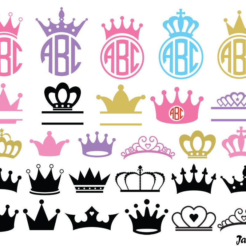 Monogram Crown - Etsy