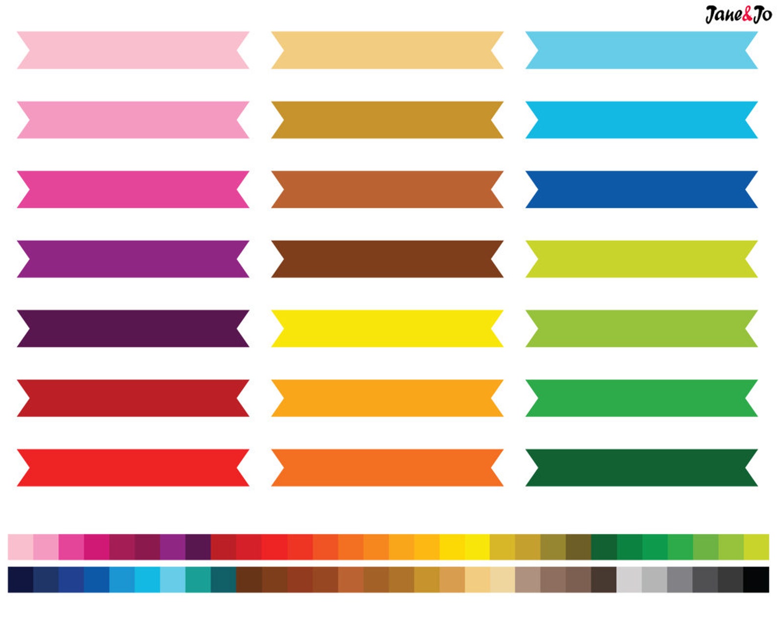 60 Rainbow Banner Clipartribbon Banner Clipartribbon - Etsy Canada