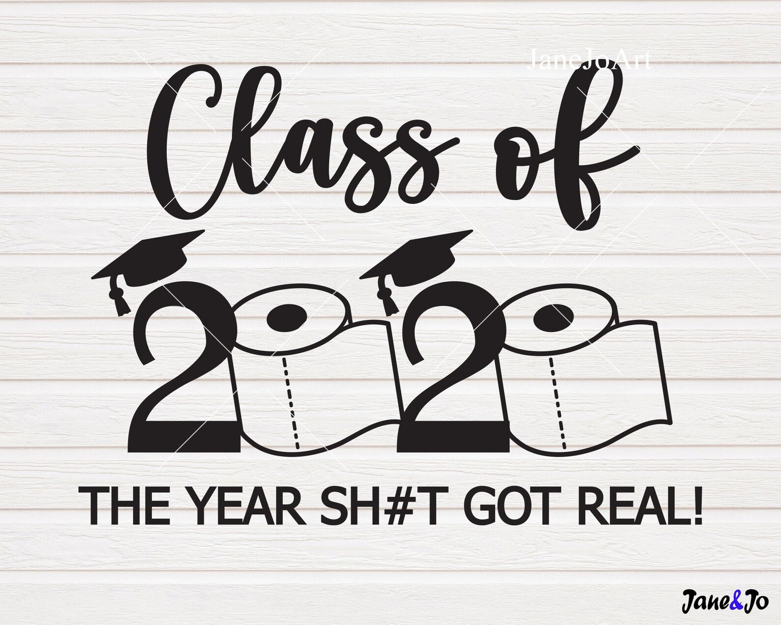 Class of 2020 Svggraduation Svgtoilet Paper Svgthe Year | Etsy
