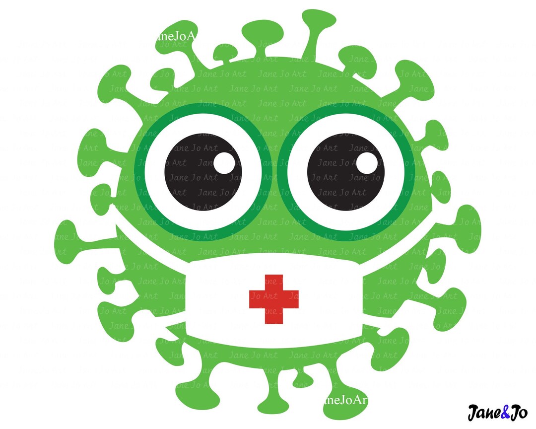Virus SVG, Social Distancing Svg, Cuarentena SVG ,Virus con máscara svg ...