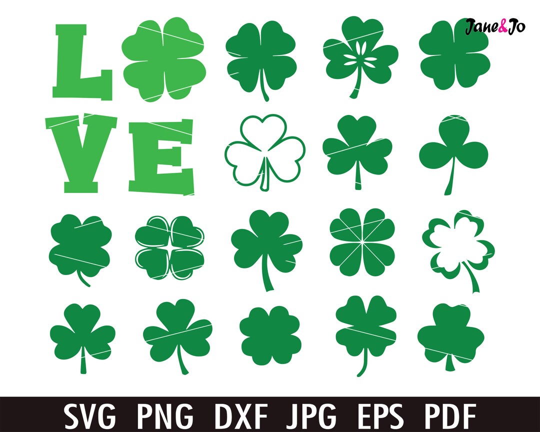 Love Shamrock SVG , Saint Patricks Day Svg Cricut Cut Files ,shamrock ...
