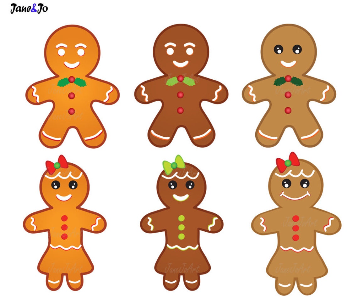30 Gingerbread Clipart,gingerbread Cliparts,christmas Gingerbread ...