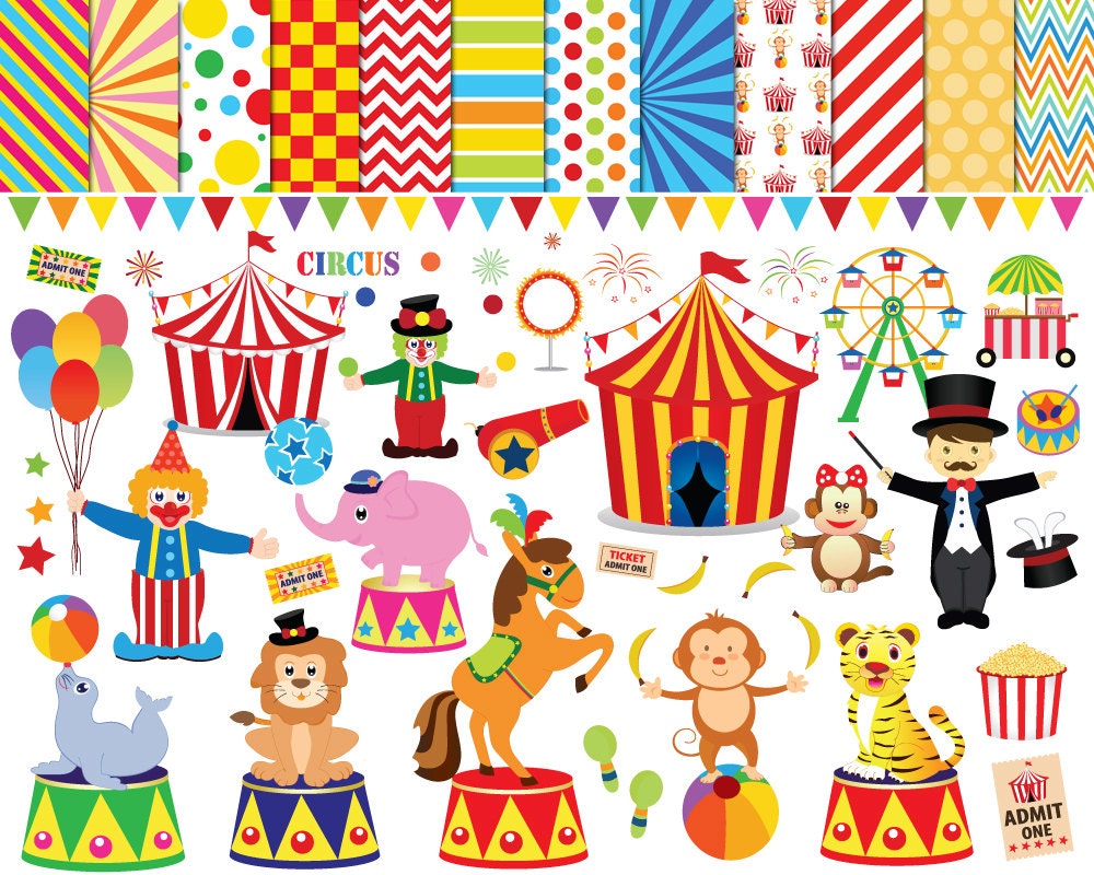 Circus Scene Clipart