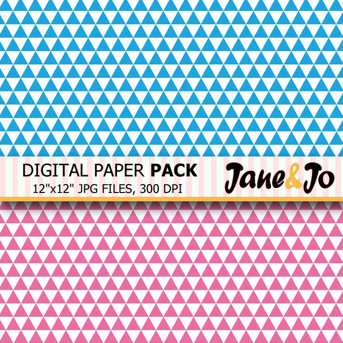 Triangle Digital Paper Triangle Pattern triangles Digital - Etsy