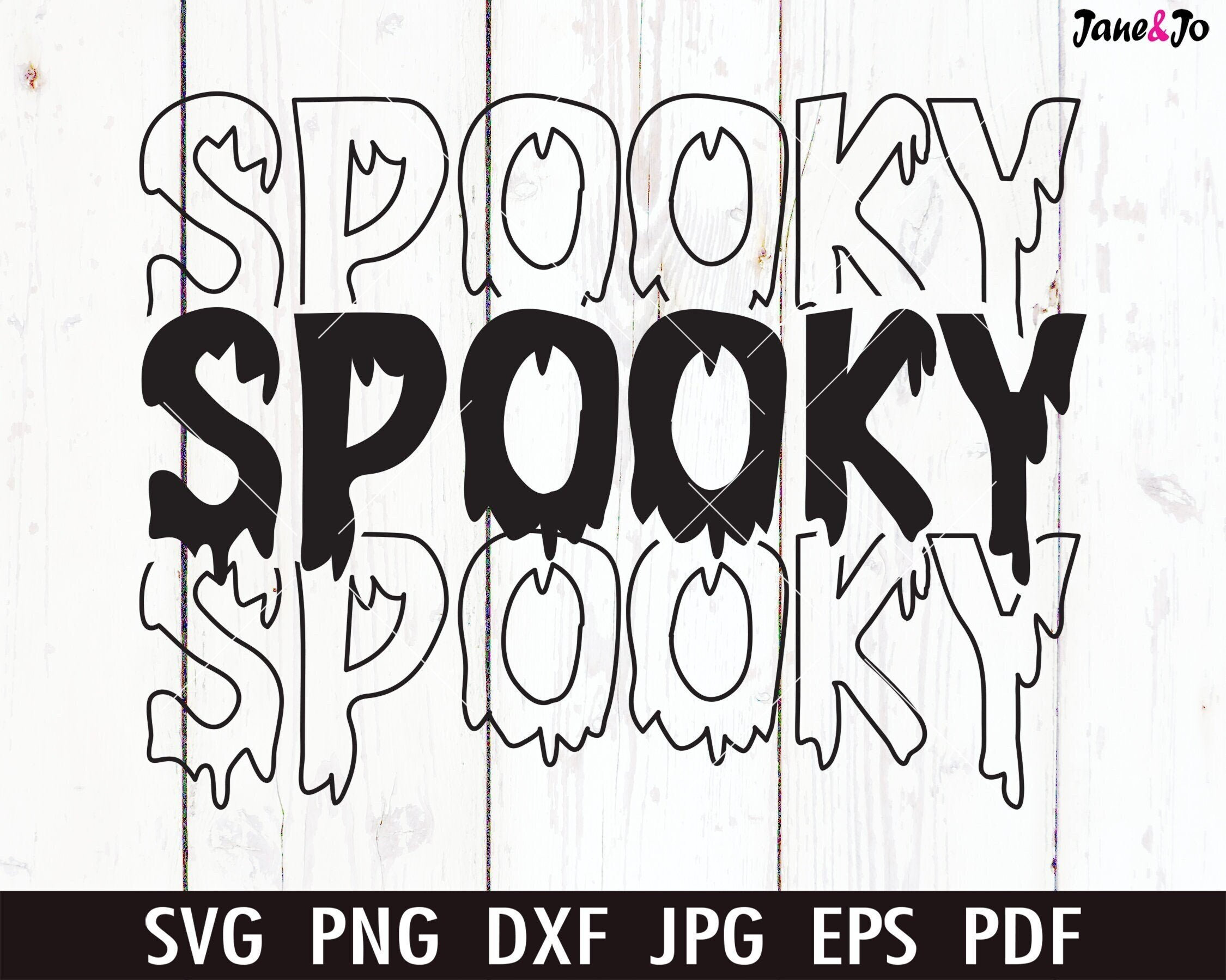 Pet Supplies Pet Portraits trick or treat svg Spooky svg Happy ...