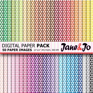 Triangle Digital Paper , Triangle Pattern ,triangles Digital Papers ...