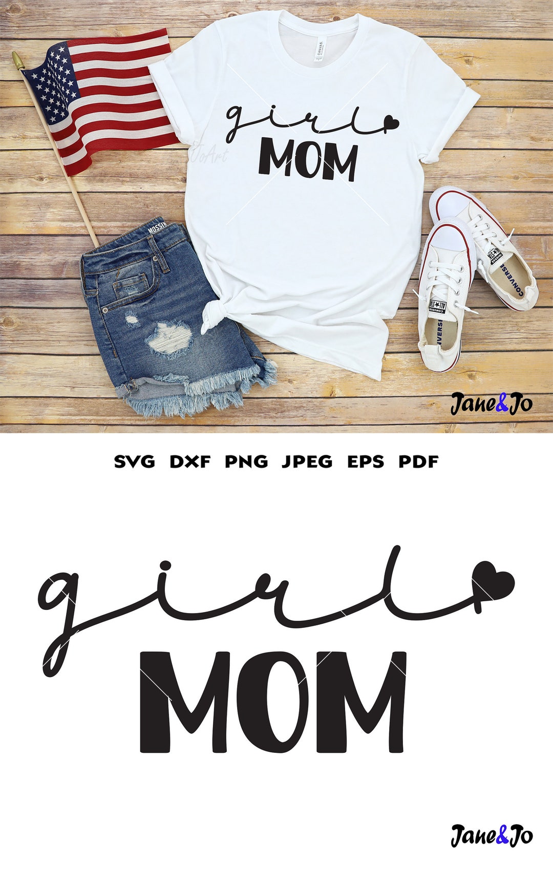 Girl Mom Svg,gilr Mama Svg,mom Life Svg, Mother's Day Svg Clipart ...