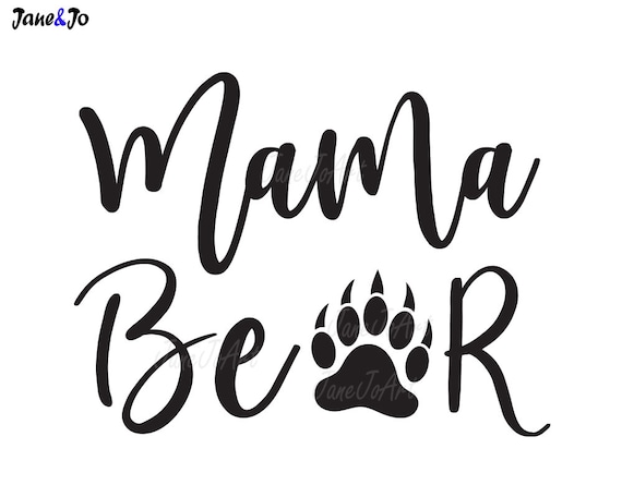 Mama Bear Silhouette Clip Art Mama Bear Silhouette Vector Art, Icons,