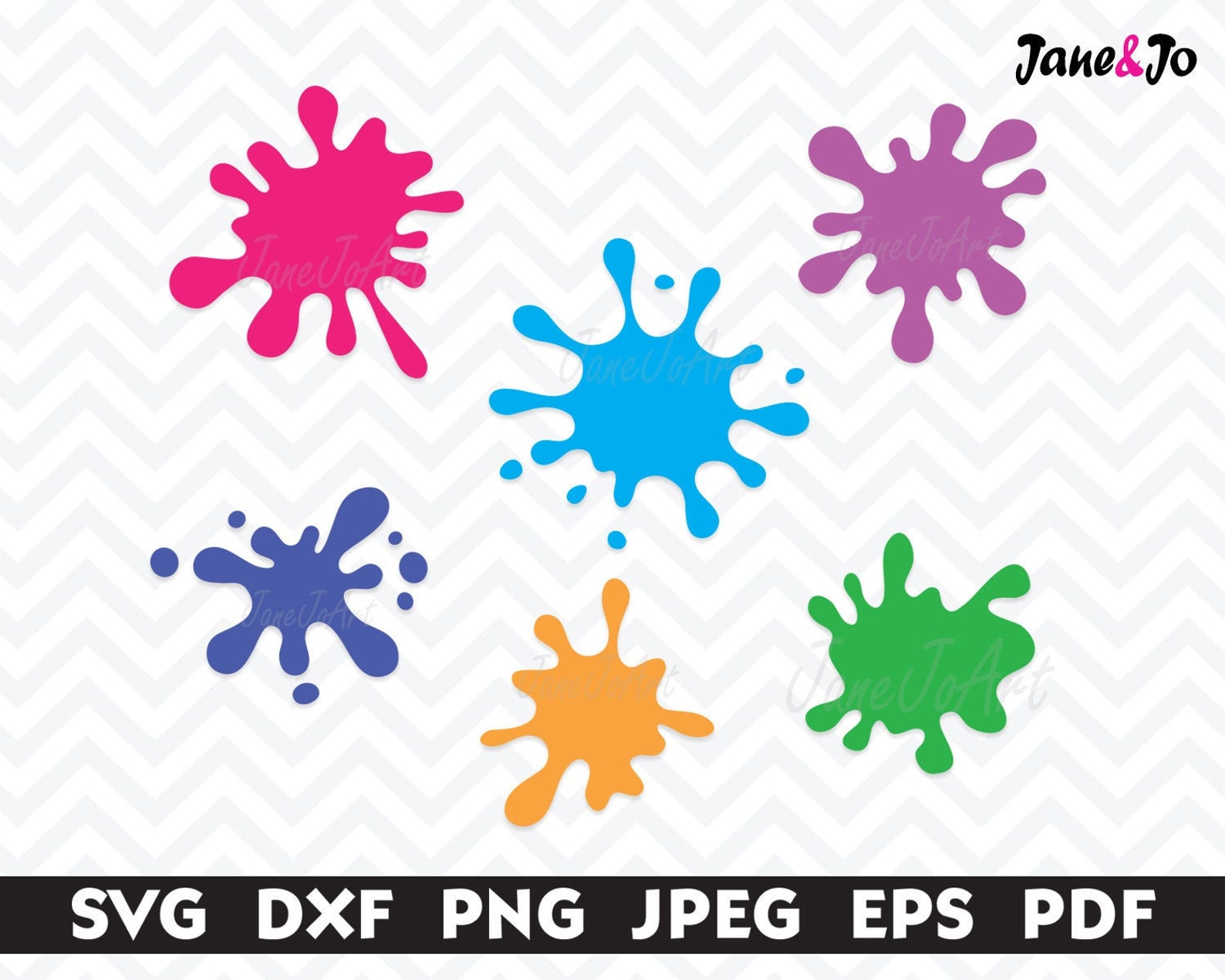 Paint Splatter Svg Paint Splats Svg Clipartvectorsplatter - Etsy