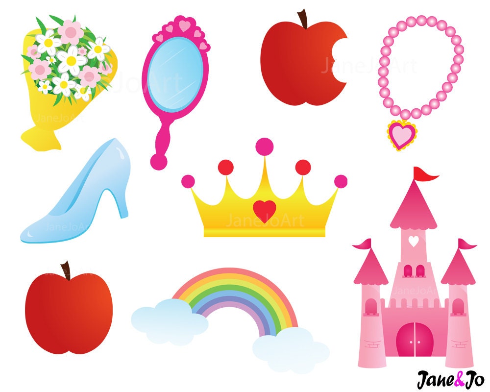 Princess Clipartprincess Clip Artfairytale Princess - Etsy