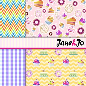 Cupcake Digital Paper,candy Digital Paper,rainbow Digital Paper,cupcake ...
