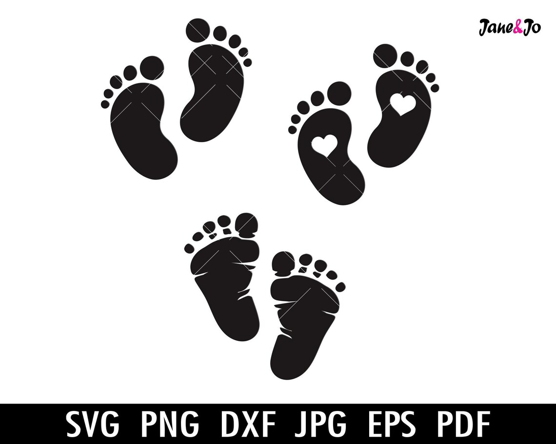 Footprints SVG Footprints in the Sand Svg Feet Svg Baby - Etsy Hong Kong
