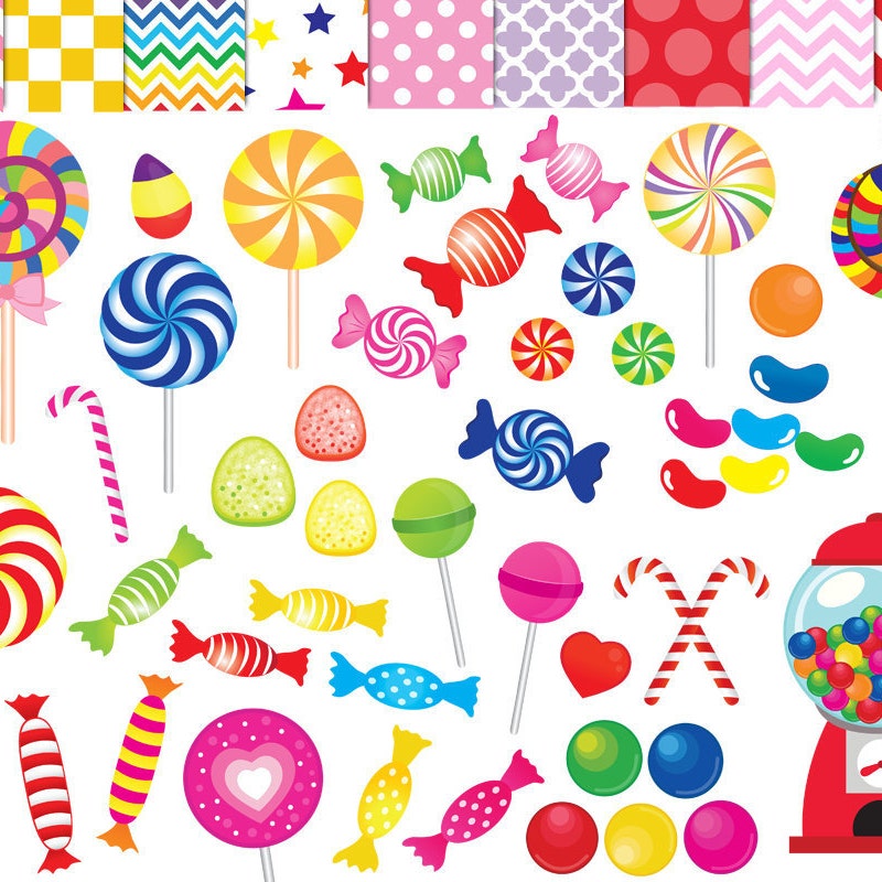 Lollipop Clip Art - Etsy