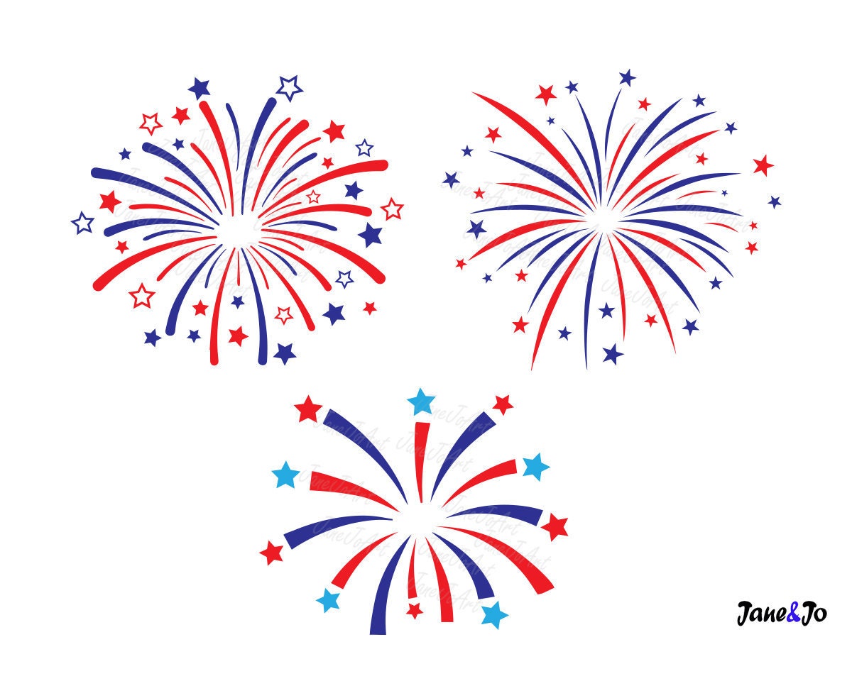 Art & Collectibles Clip Art Fireworks 4th of july SVG,Fireworks svg,USA ...