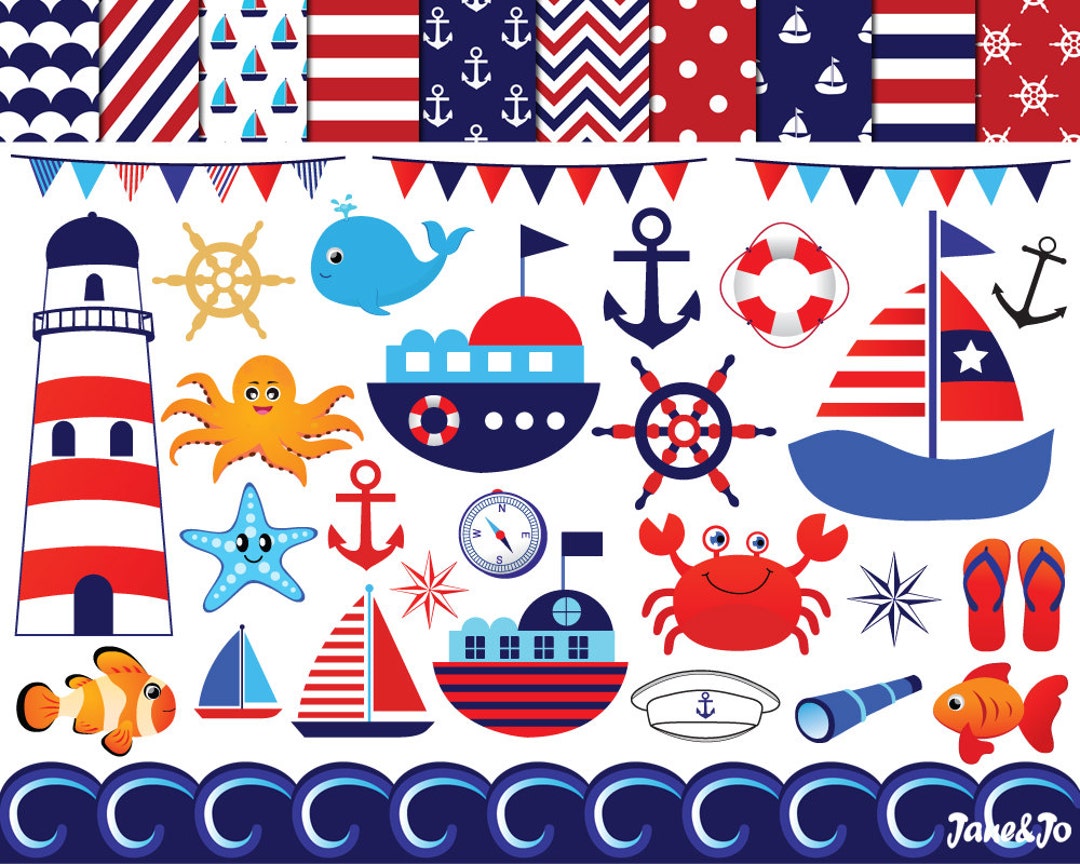 Nautical Clipart , Nautical Clipart , Anchor Clip Art,lighthouse ...