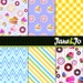 Cupcake Digital Paper,candy Digital Paper,rainbow Digital Paper,cupcake ...