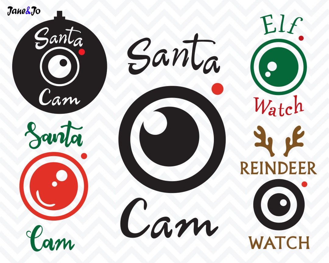 Santa Cam Svg,christmas Cam Svg,christmas Ornament Svg, Elf Cam Svg ...