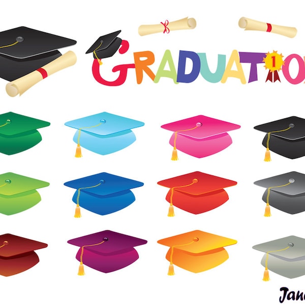Graduation Clip Art - Etsy