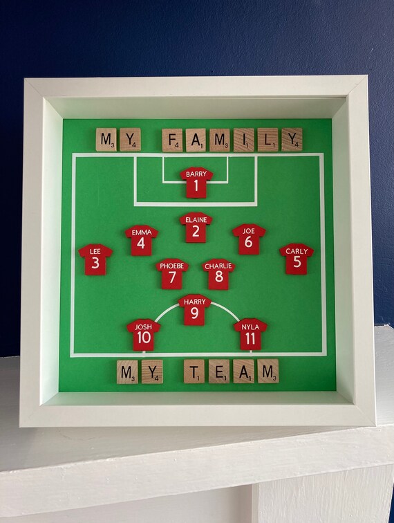 Personalised Football Frame Personalised Family Frame - Etsy