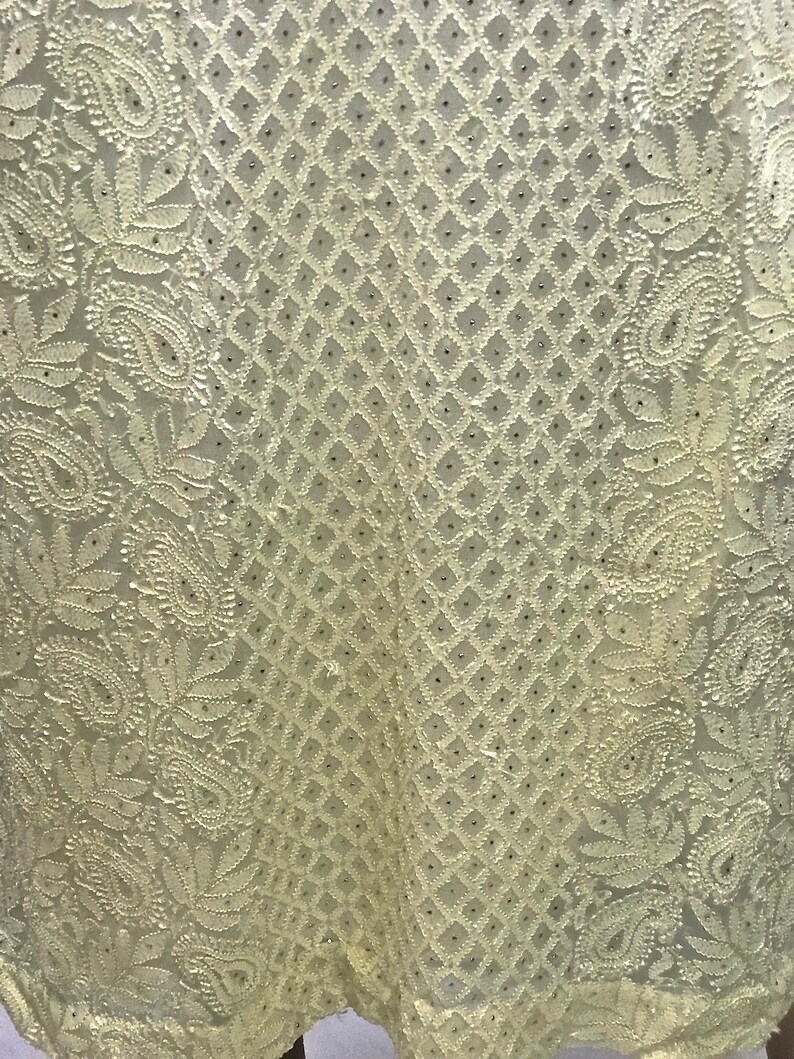 Lucknow CHIKANKARI Hand Embroidery With MUKAISH Work Indian - Etsy Hong ...