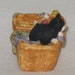 Rare Vintage Peter Fagan Cat in Picnic Basket - Etsy
