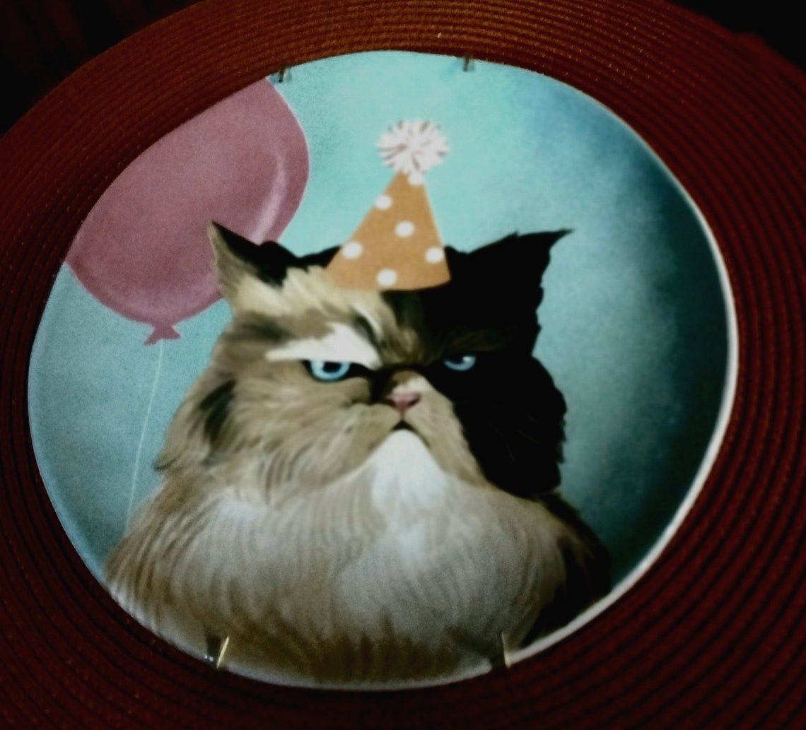 Collectable Calico Cat Birthday Plate - Etsy
