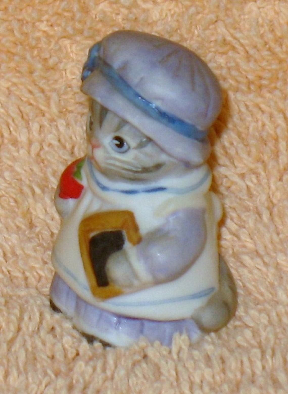 Vintage Kitty Cucumber School Girl With Apple and Chalkboard - Etsy