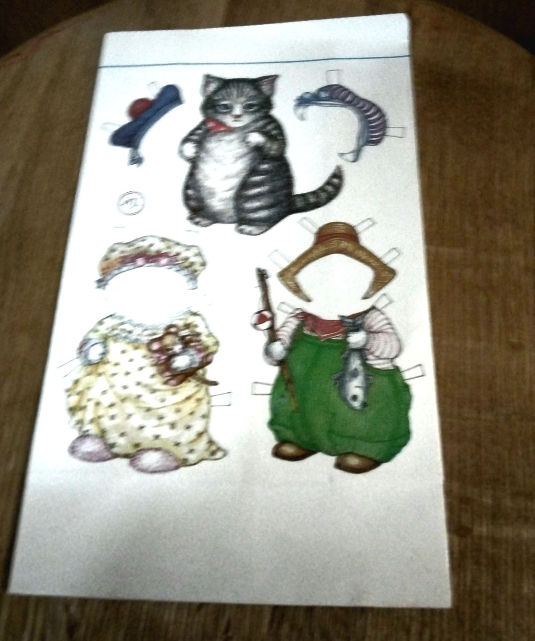 Vintage Kitty Cucumber Paper Doll Print Gift Bag - Etsy
