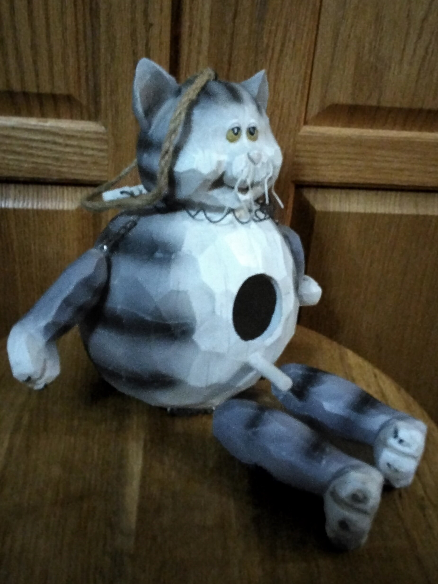 Vintage Adorable Cat Bird House - Etsy