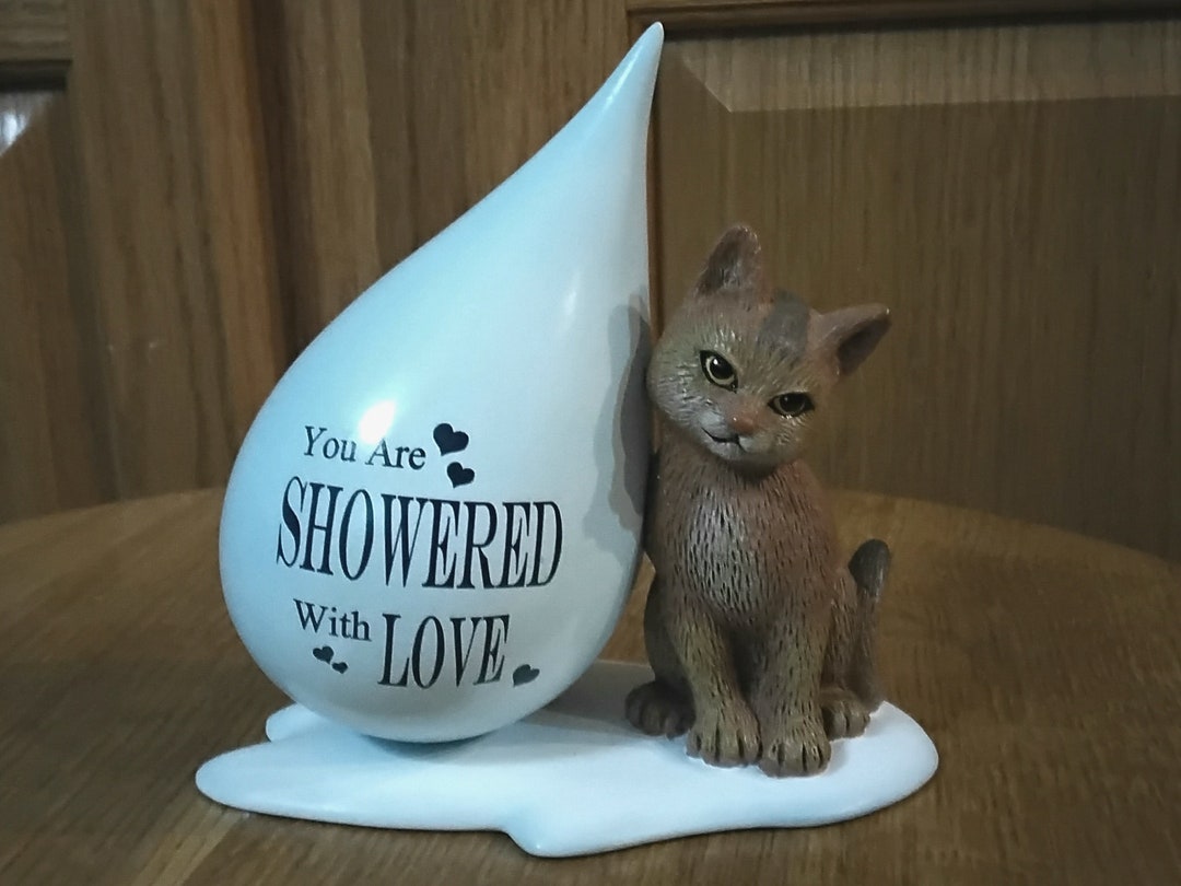 Vintage Hamilton Collection Cat " You Are Showed With Love " - Etsy